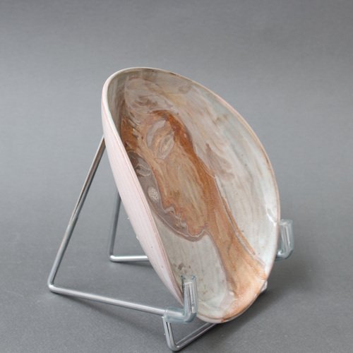 Mid-Century French Decorative Ceramic Plate by Atelier Du Grand Chêne ...