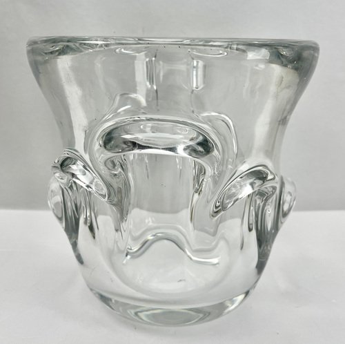Large Clear Crystal Champagne Wine Bucket from Val Saint Lambert, 1950 ...