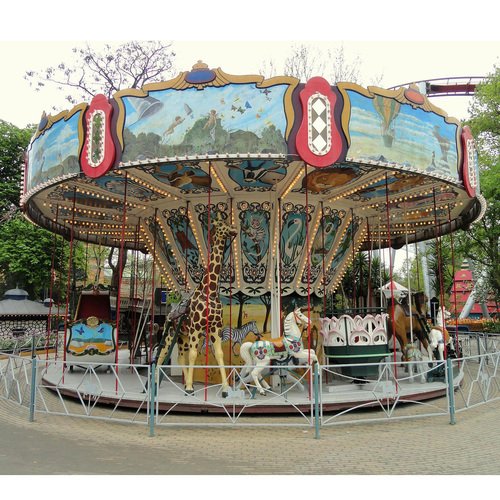 Late 19th Century Children Carousel Lama Sculpture, Germany, 1890s for ...