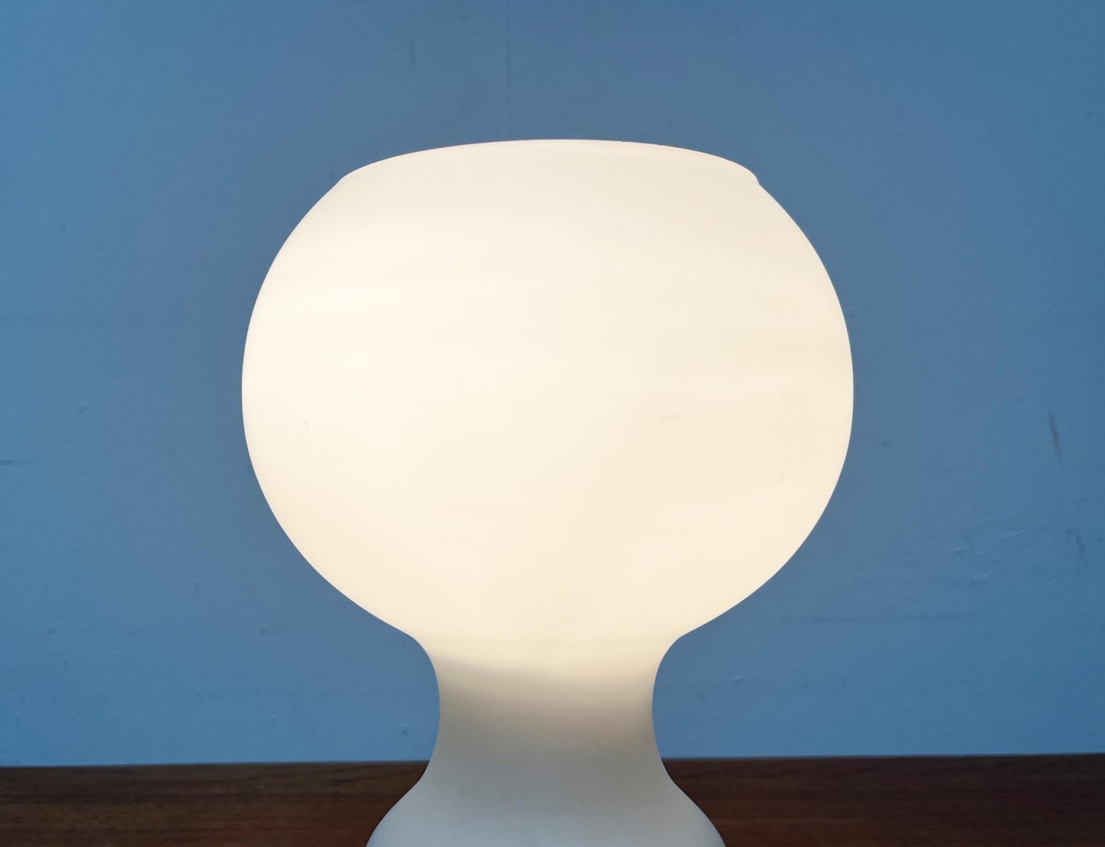 Vintage Space Age Minimalist Glass Table Lamp by Jean Paul Edmonds Alt ...