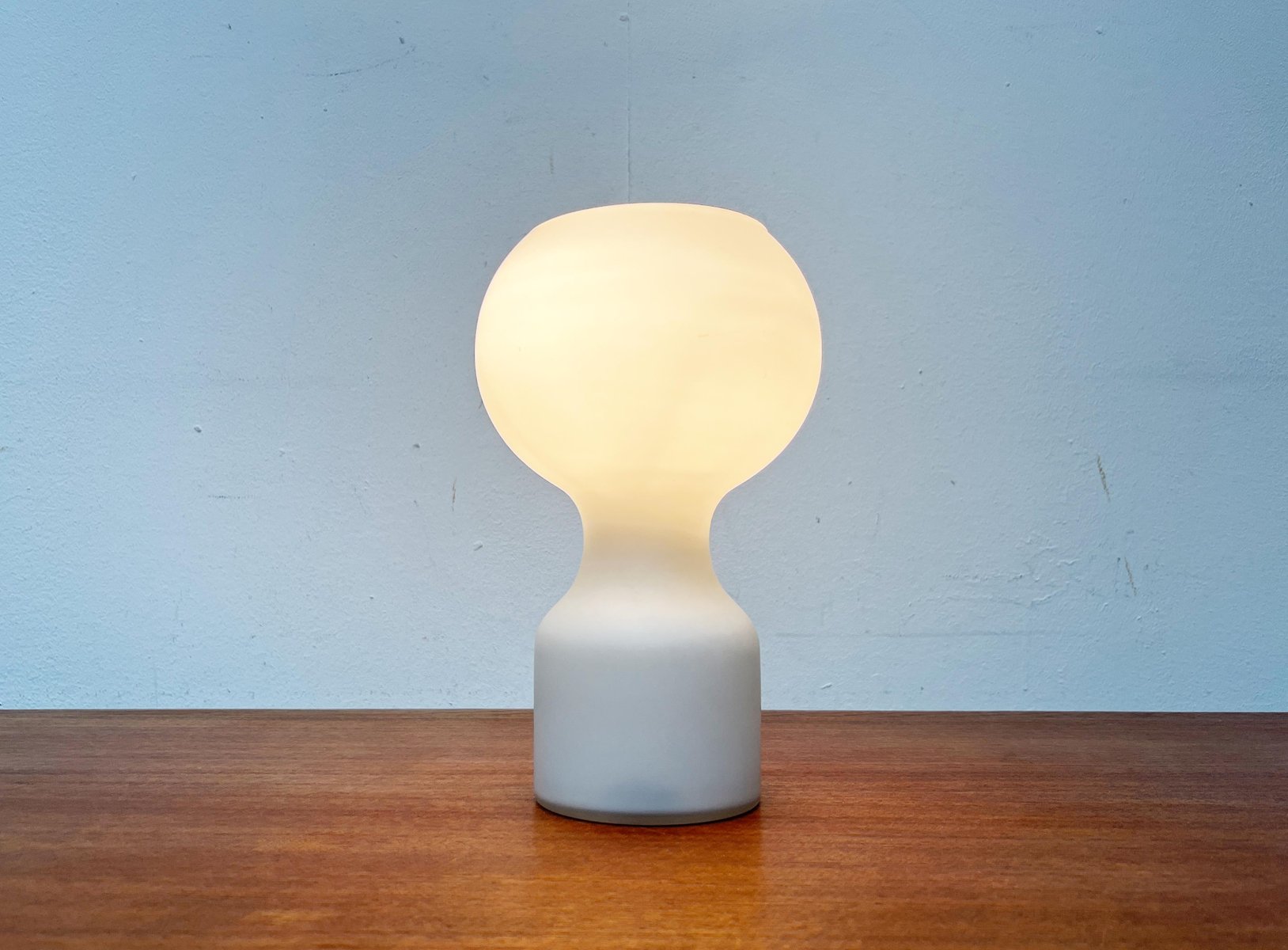 Vintage Space Age Minimalist Glass Table Lamp by Jean Paul Edmonds Alt ...