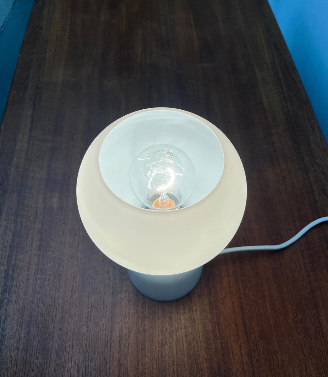 Vintage Space Age Minimalist Glass Table Lamp by Jean Paul Edmonds Alt ...