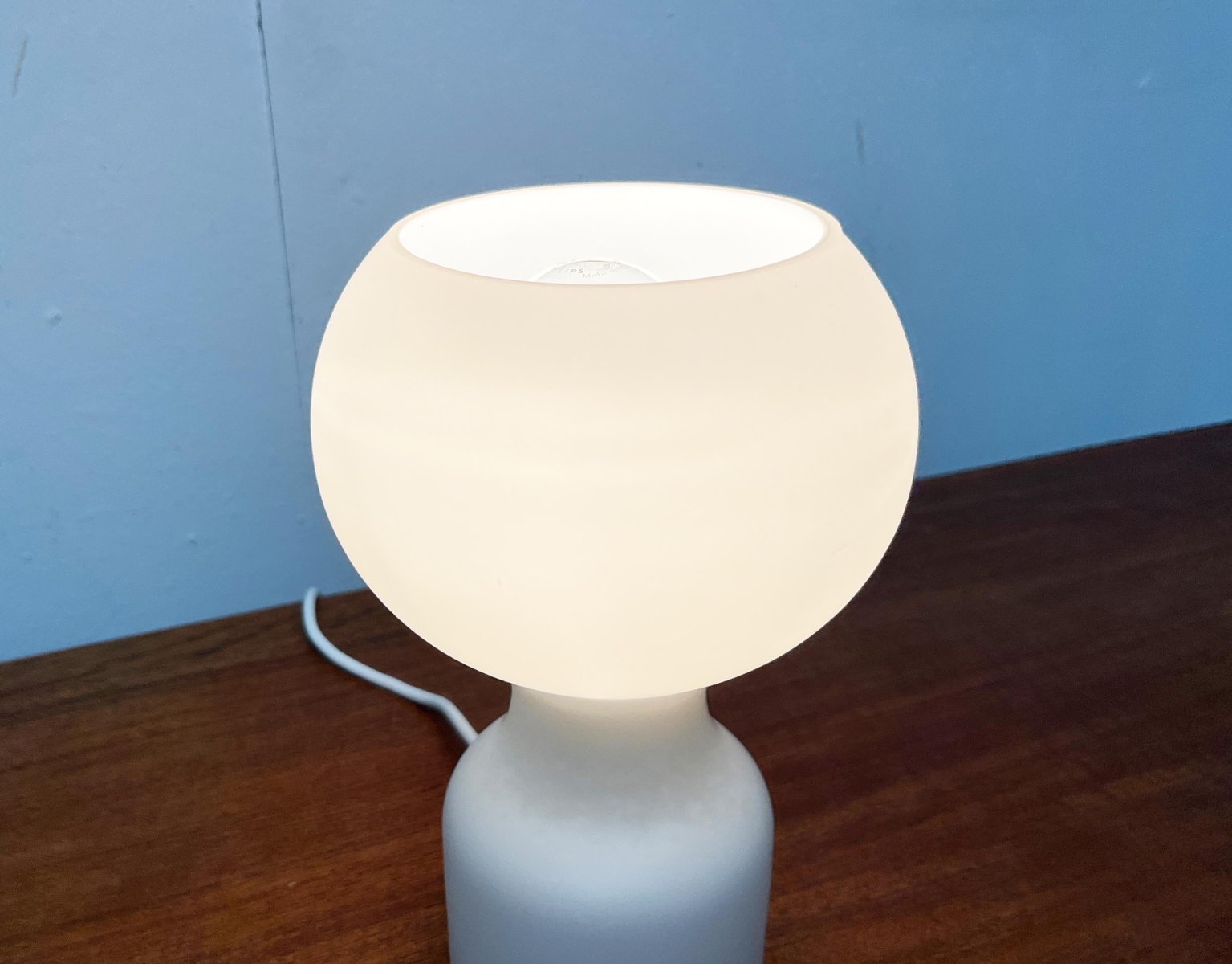 Vintage Space Age Minimalist Glass Table Lamp by Jean Paul Edmonds Alt ...