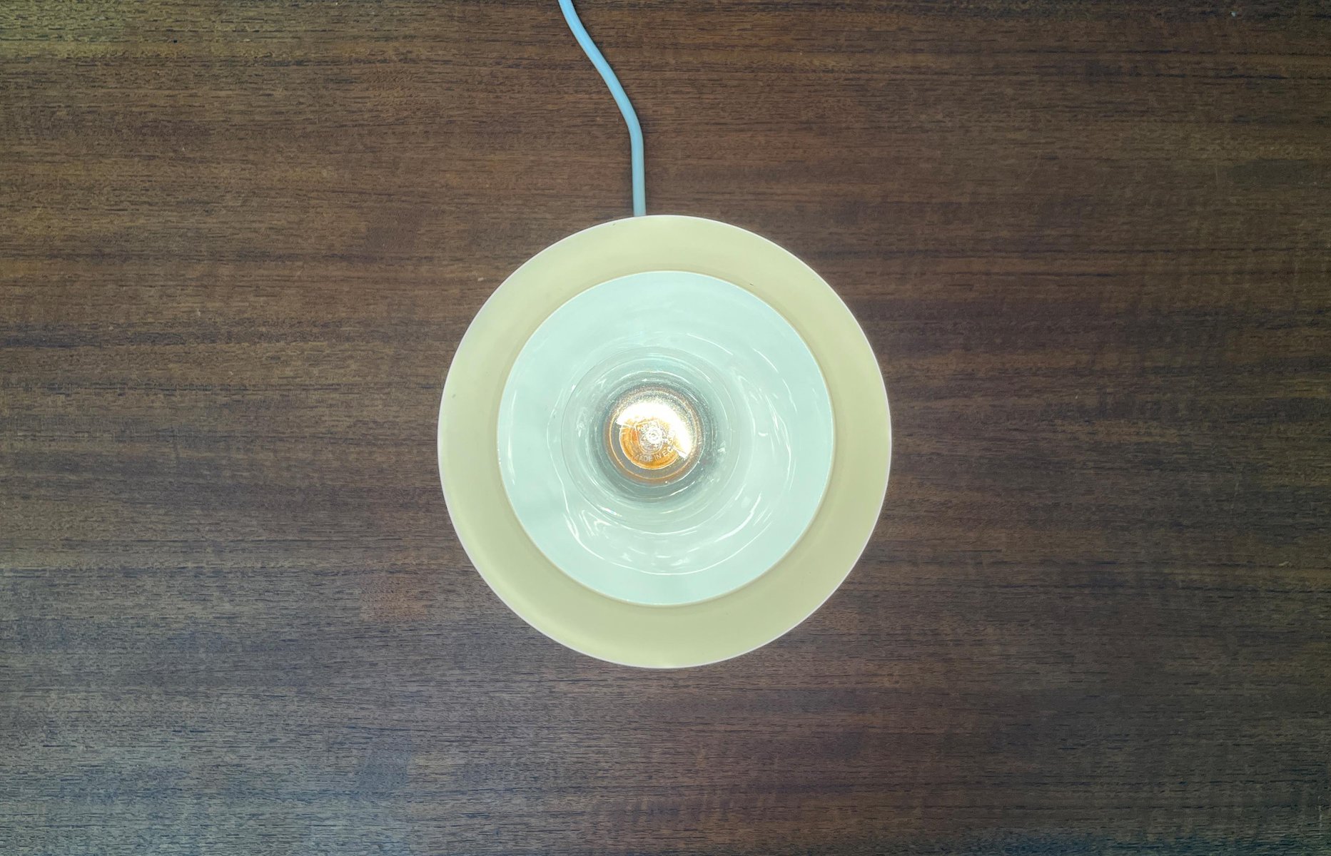 Vintage Space Age Minimalist Glass Table Lamp by Jean Paul Edmonds Alt ...