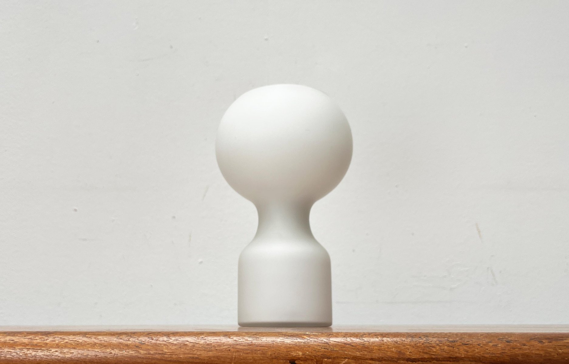 Vintage Space Age Minimalist Glass Table Lamp by Jean Paul Edmonds Alt ...