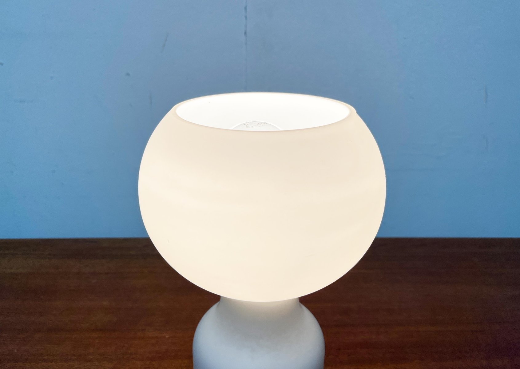 Vintage Space Age Minimalist Glass Table Lamp by Jean Paul Edmonds Alt ...