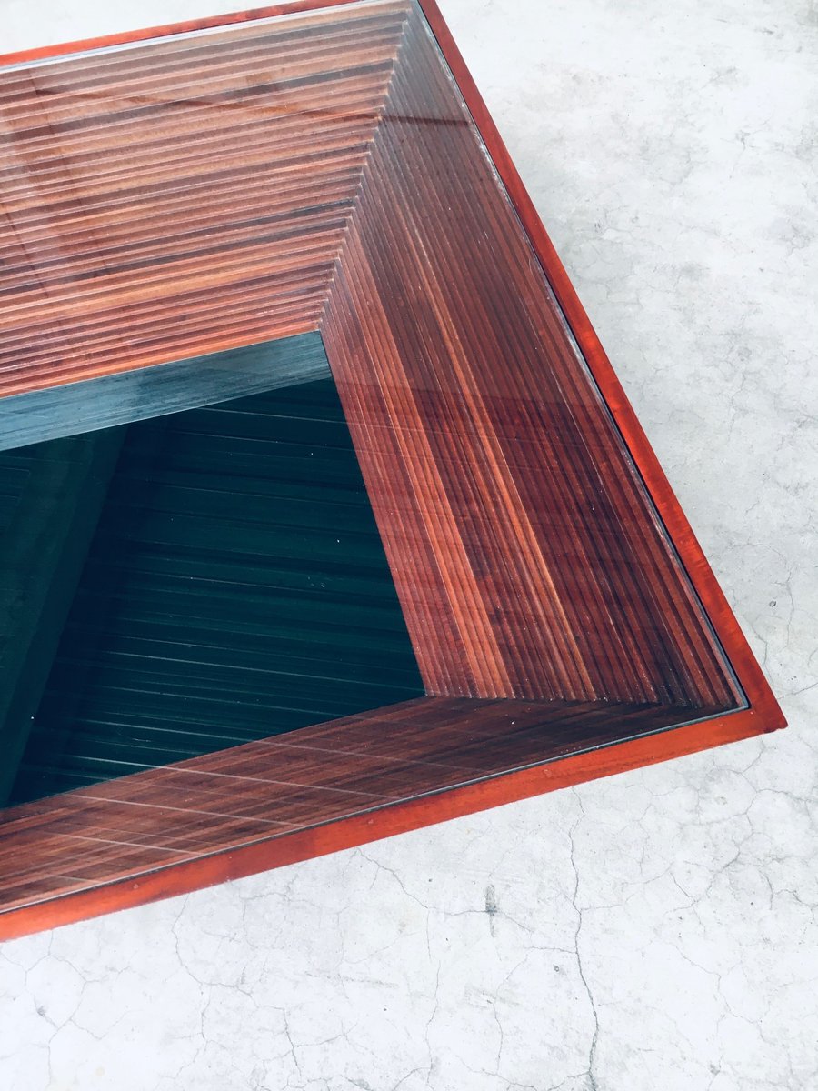 Postmodern Reverse Pyramid Coffee Table, 1980s for sale at Pamono
