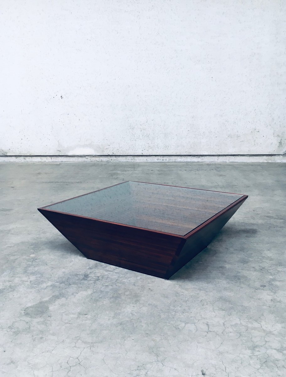 Postmodern Reverse Pyramid Coffee Table, 1980s for sale at Pamono