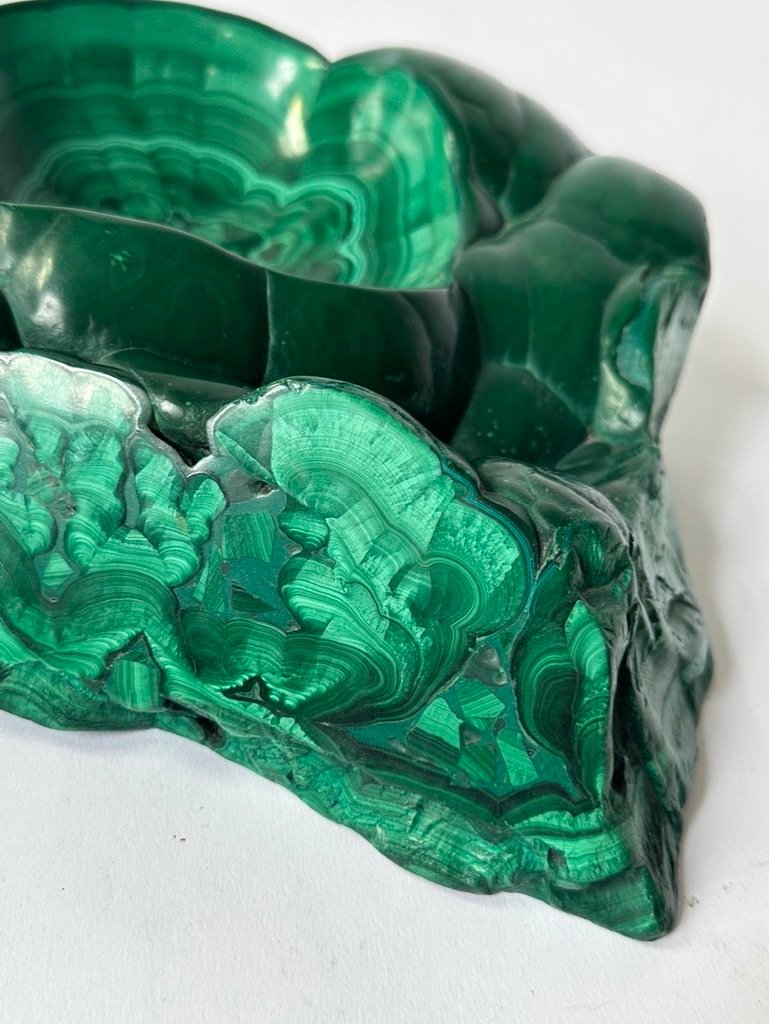 Large Malachite Bowl, 1950s for sale at Pamono