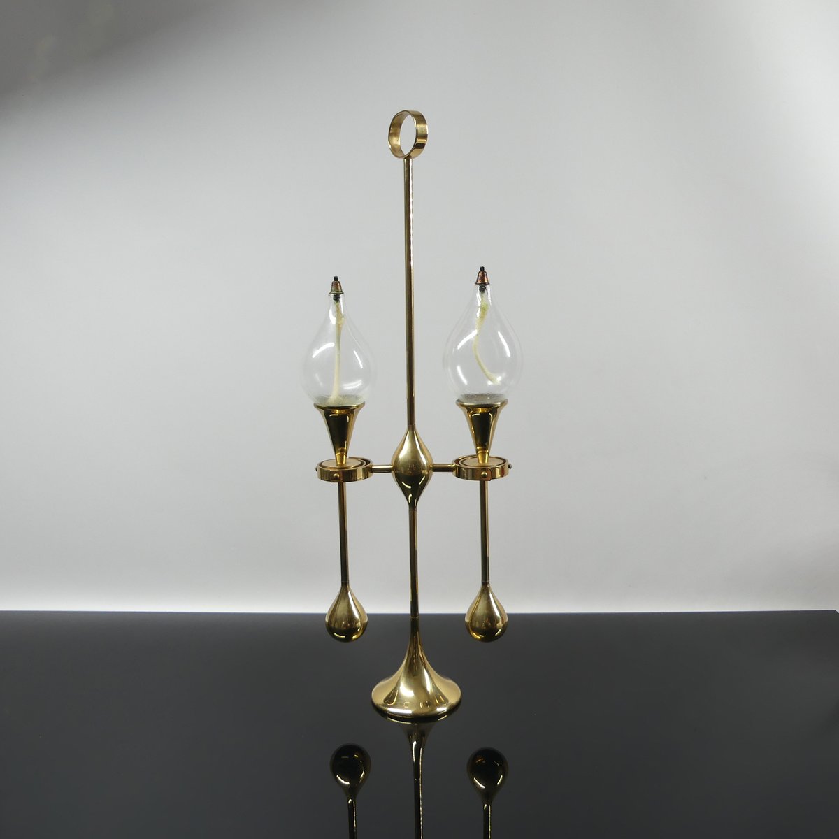Clear Drops Oil Lamp by Freddie Andersen, 1970s for sale at Pamono