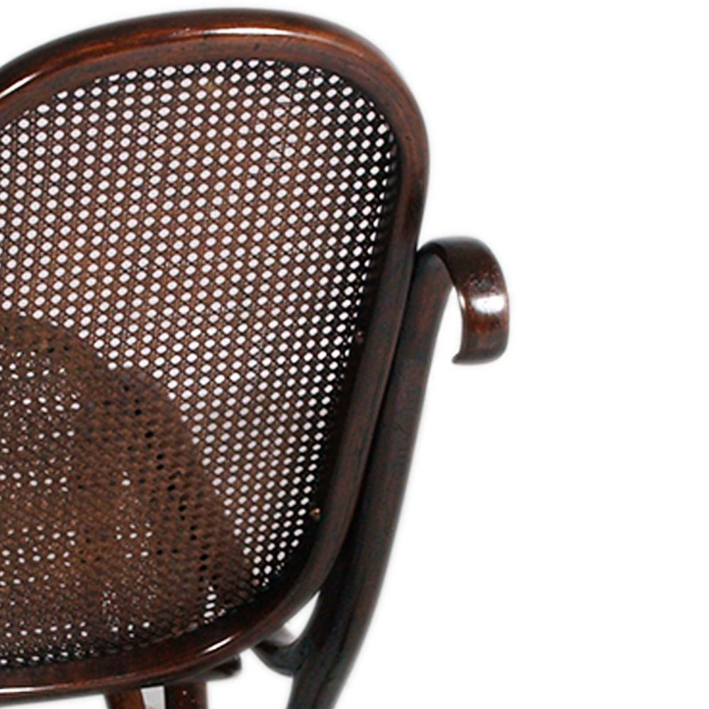 Art Nouveau Beech and Woven Rocking Chair by Jacob & Josef Kohn, 1910s ...