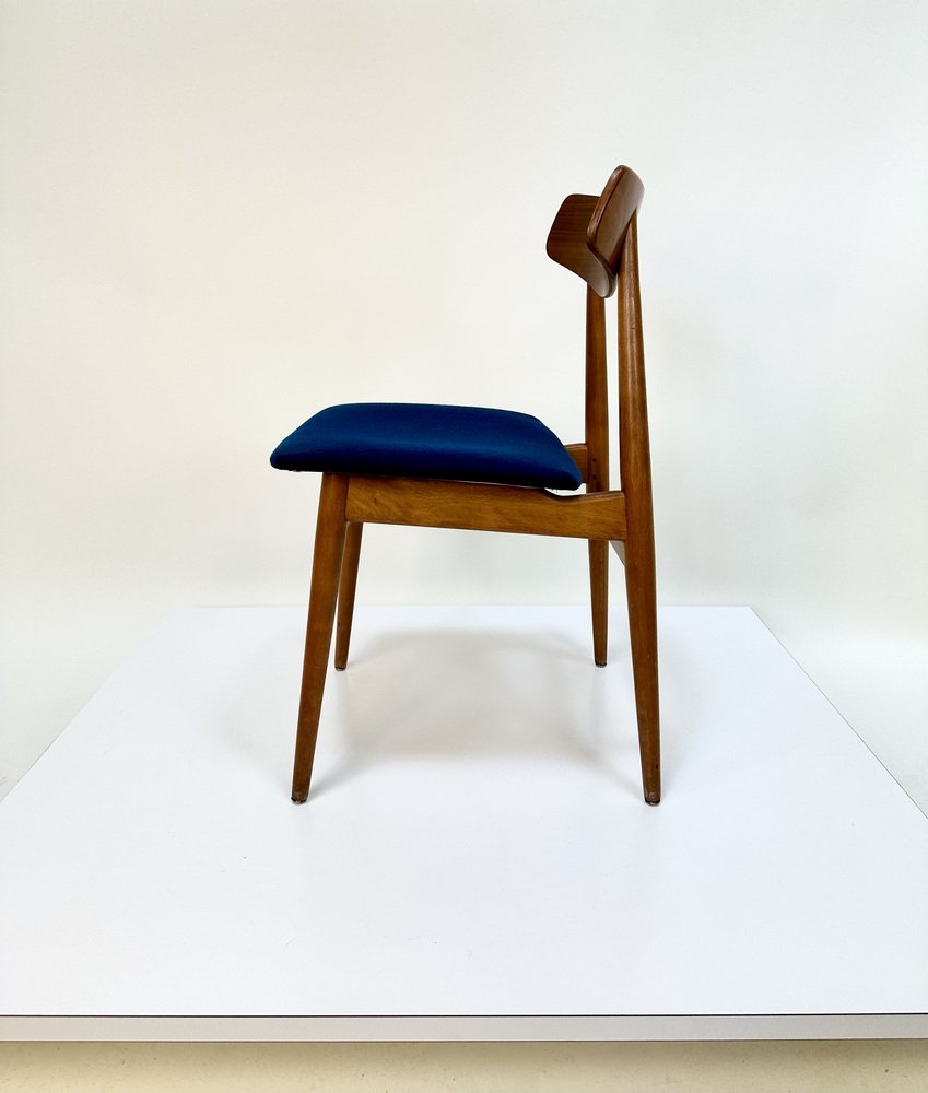 Mid-Century Side Chair in Walnut, Germany, 1950s for sale at Pamono