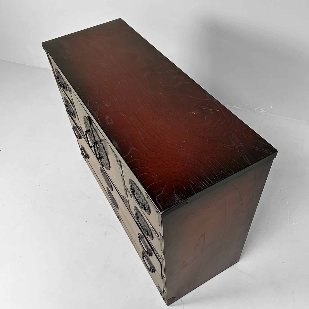 Vintage Japanese Tansu with Secret Storage Space, 1970s for sale at Pamono