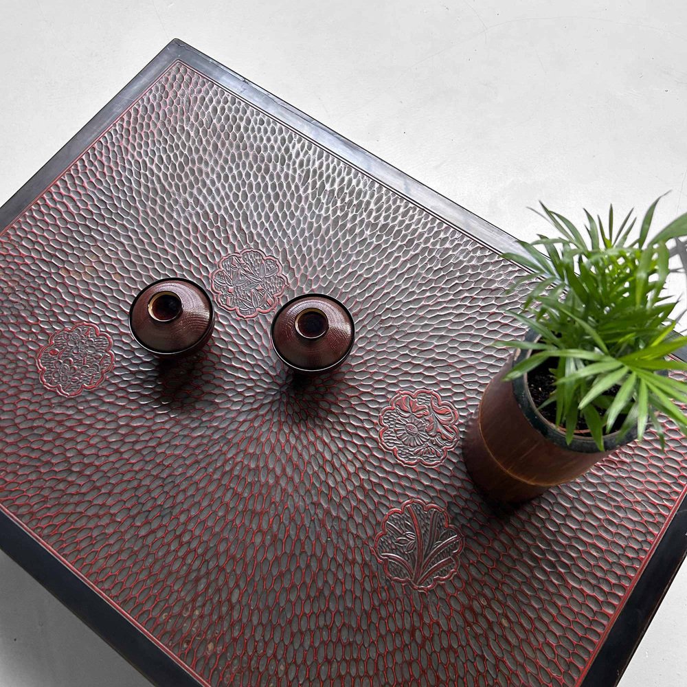 Table Basse Kamakura Bori en Laque, 1930s en vente sur Pamono