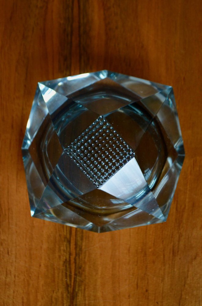 Vintage Diamond Shaped Bowl attributed to Flavio Poli for Seguso for ...