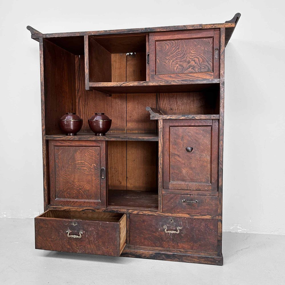 Japanese Traditional Tea Cabinet, 1890s for sale at Pamono
