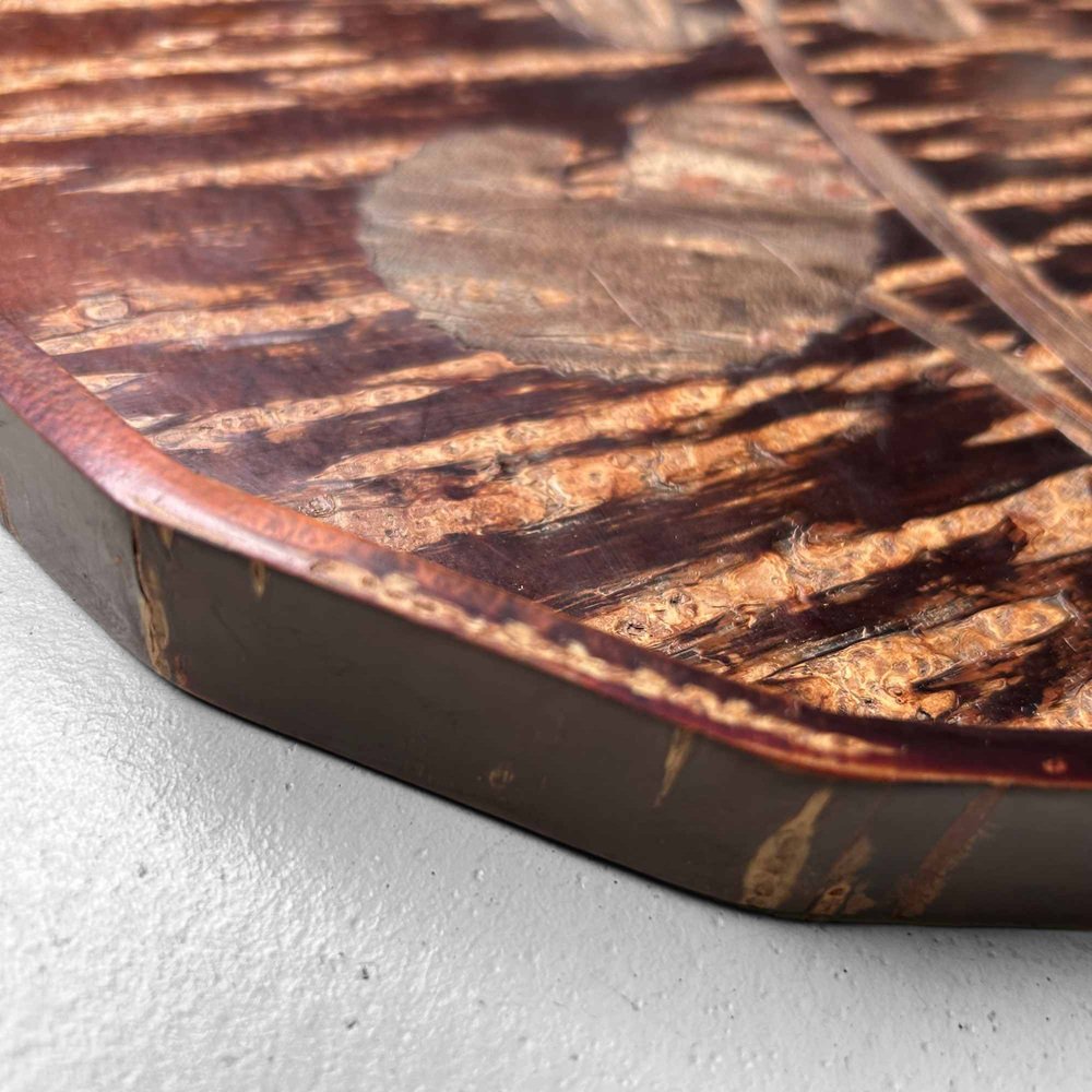 Mid-Century Cherry Bark Tray, 1960s for sale at Pamono
