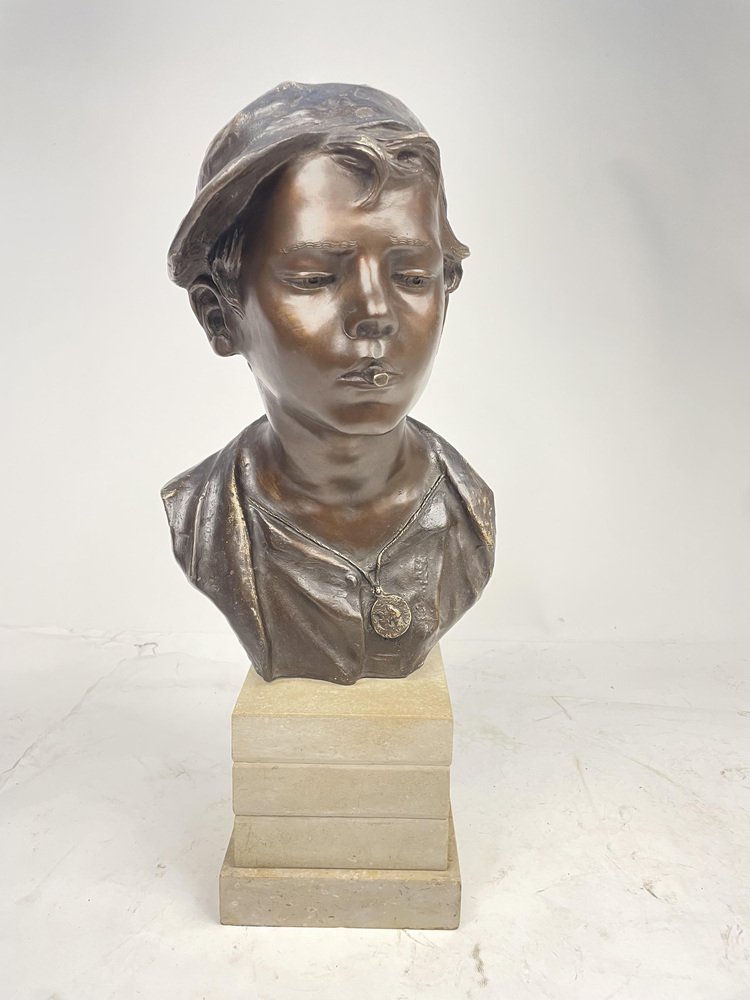 Neapolitan Scugnizzo Bronze Sculpture by De Martino, 1890s for sale at ...