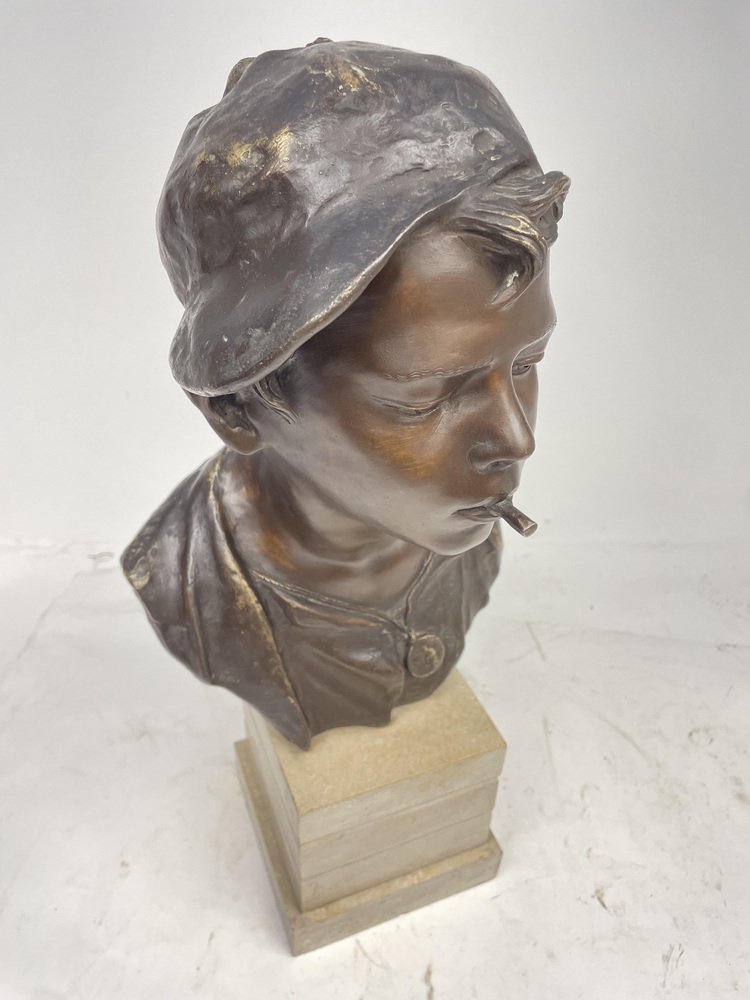 Neapolitan Scugnizzo Bronze Sculpture by De Martino, 1890s for sale at ...