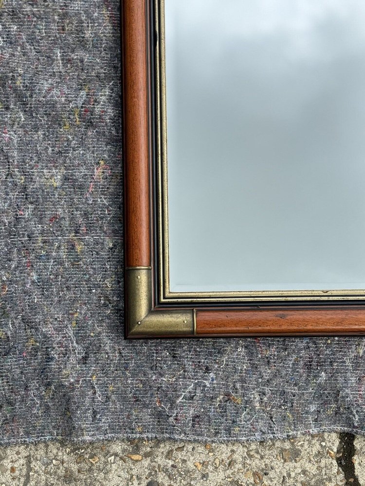 Military Campaign Wall Beveled Mirror in Original Brass Corners for ...