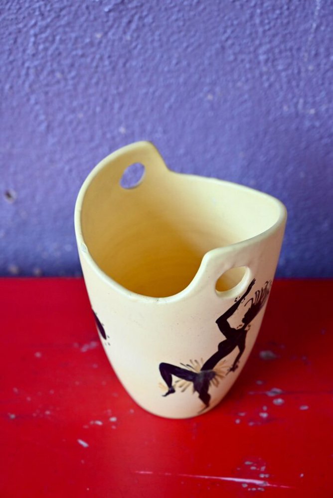 Midcentury Ceramic Ice Bucket, 1950s for sale at Pamono