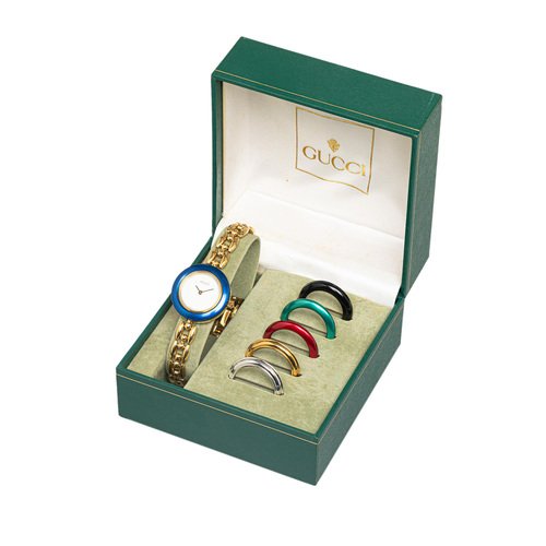 Quartz Interchangeable Bezel Watch from Gucci for sale at Pamono