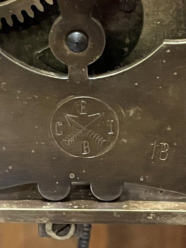 Industrial Chain Driven Skeleton Clock for sale at Pamono