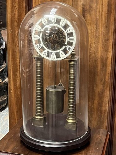 Industrial Chain Driven Skeleton Clock for sale at Pamono