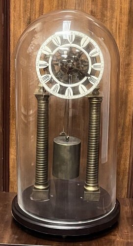 Industrial Chain Driven Skeleton Clock for sale at Pamono