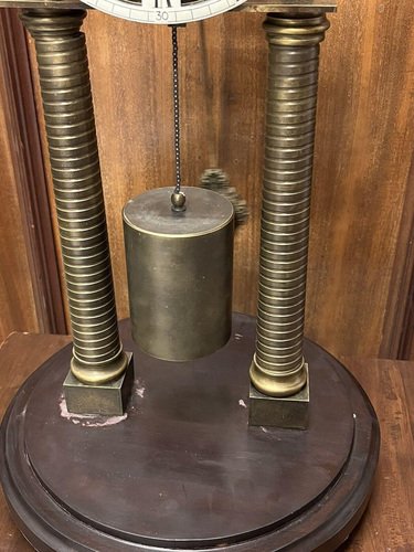 Industrial Chain Driven Skeleton Clock for sale at Pamono