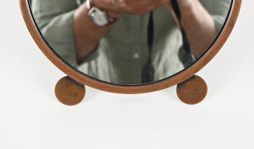 Italian Art Deco Adjustable Copper Table Mirror, Italy, 1930s for sale ...