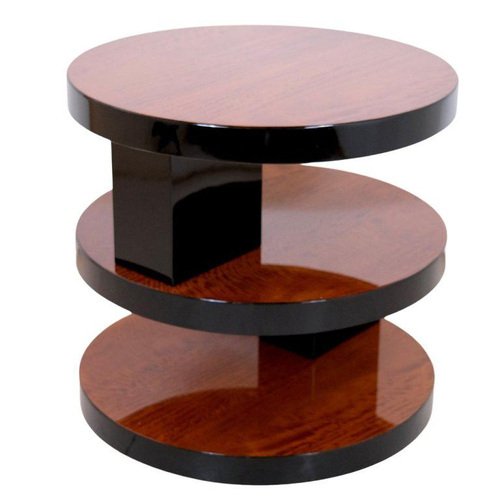 Art Deco Round Side Table for sale at Pamono