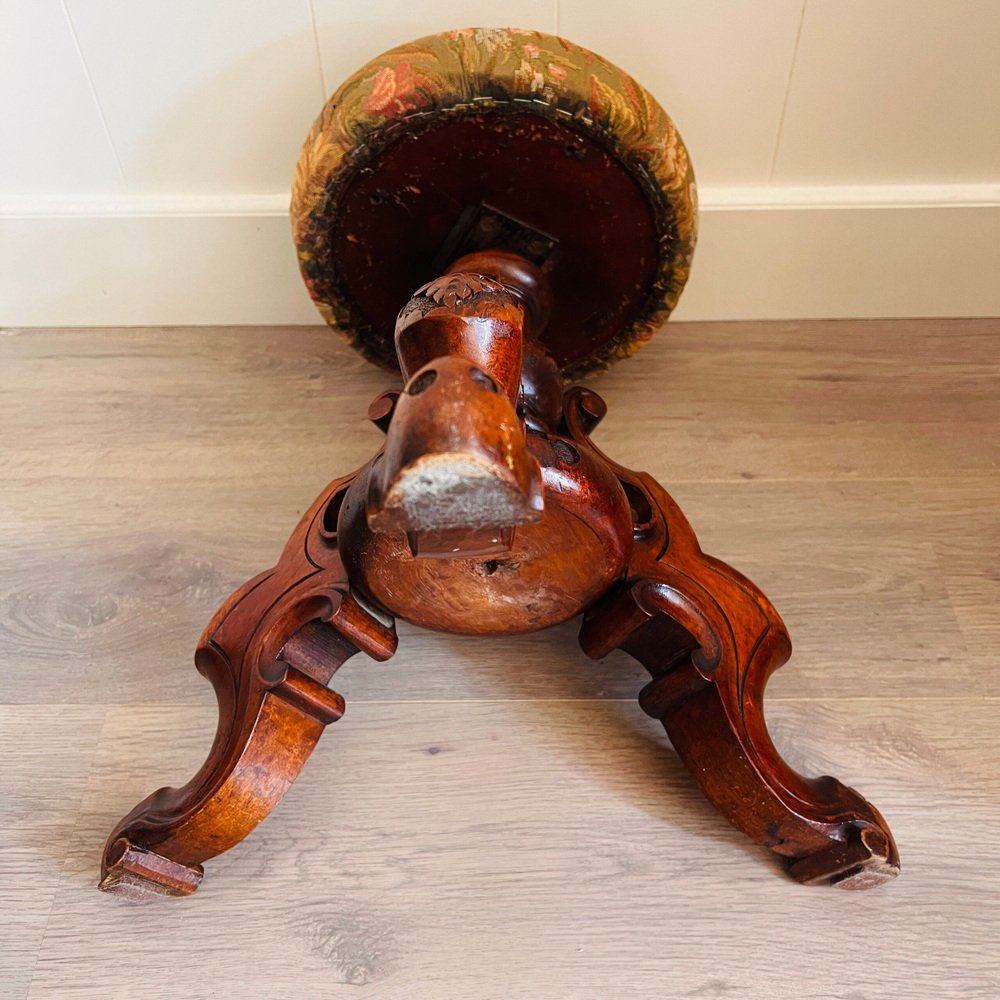 Antique Victorian Piano Stool for sale at Pamono