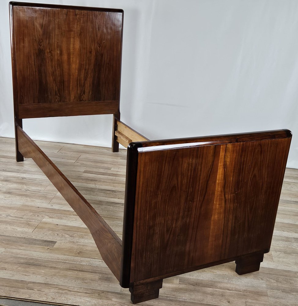 Single Bed in Briar, 1930s for sale at Pamono