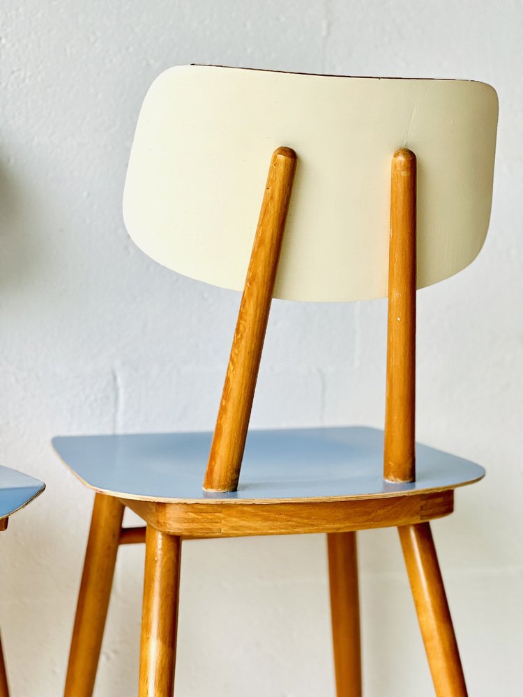 Vintage Kitchen Chairs by Ton, 1960, Set of 4 for sale at Pamono