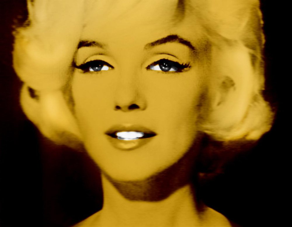 Batik Gold Marilyn Marilyn Monroe 2023 Signierte Limited Edition