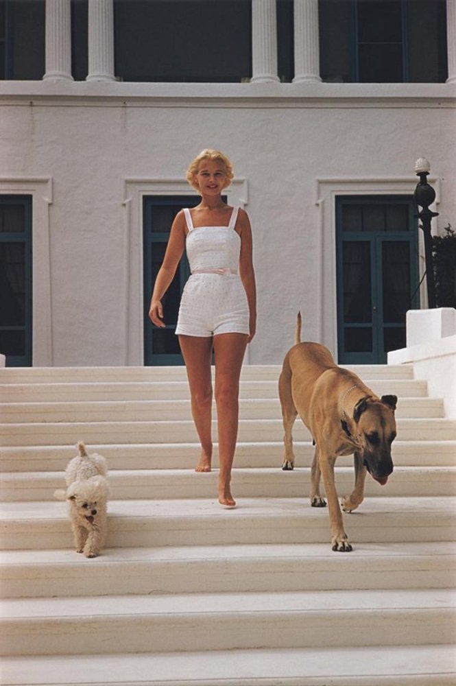 Slim Aarons, C.Z. Guest, Estate Stamped Photographic Print, 1955 ...