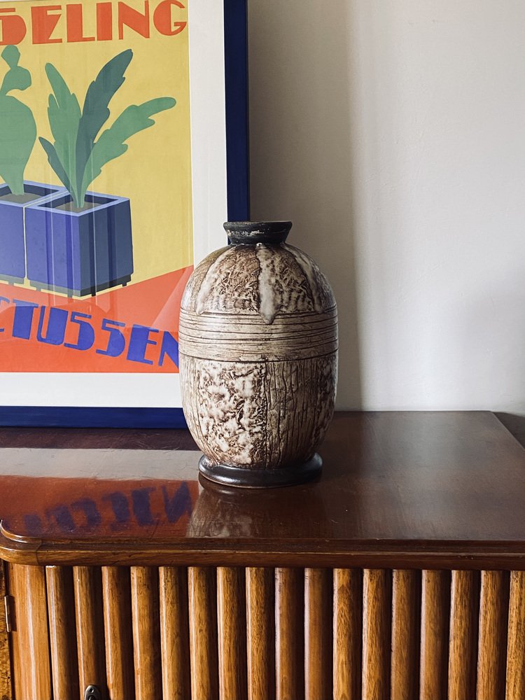 Art Deco Ceramic Vase by Louis Auguste Dage, 1930 for sale at Pamono
