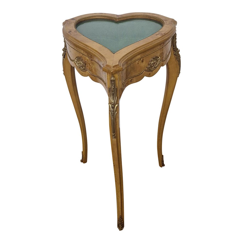 Louis XV Heart-Shaped Display Table, 1980s for sale at Pamono