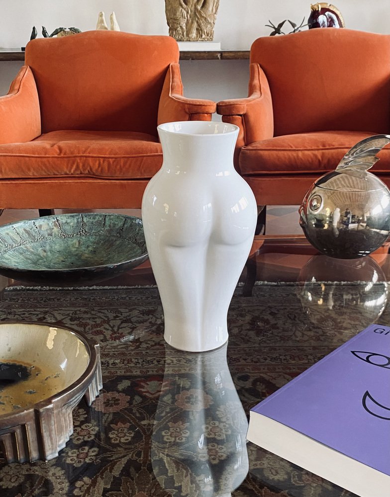 Vintage Ceramic Woman Vase, 1980s for sale at Pamono