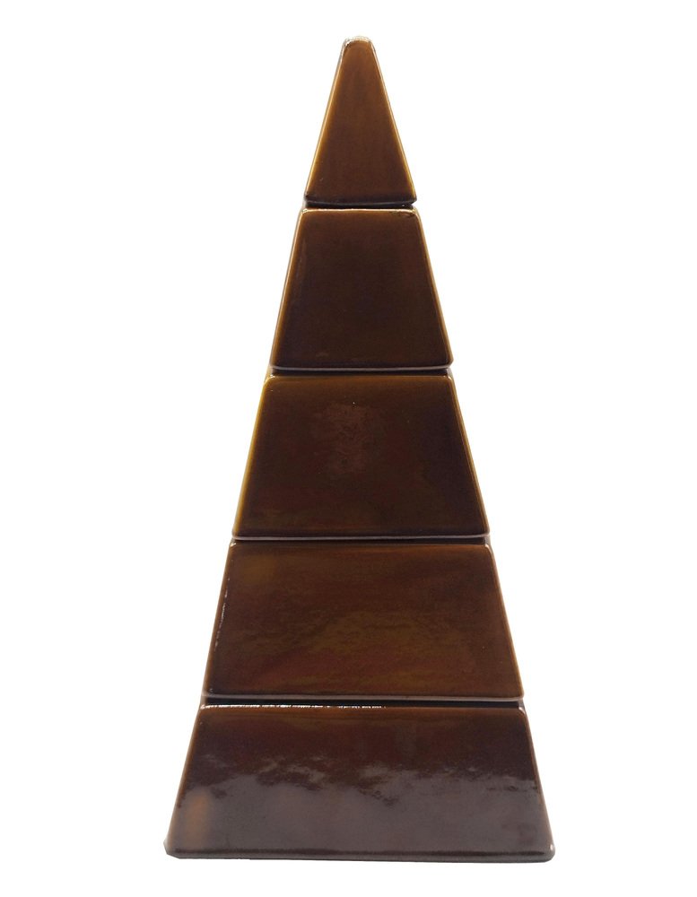 Ceramic Pyramid Jewel Box, 1970s for sale at Pamono