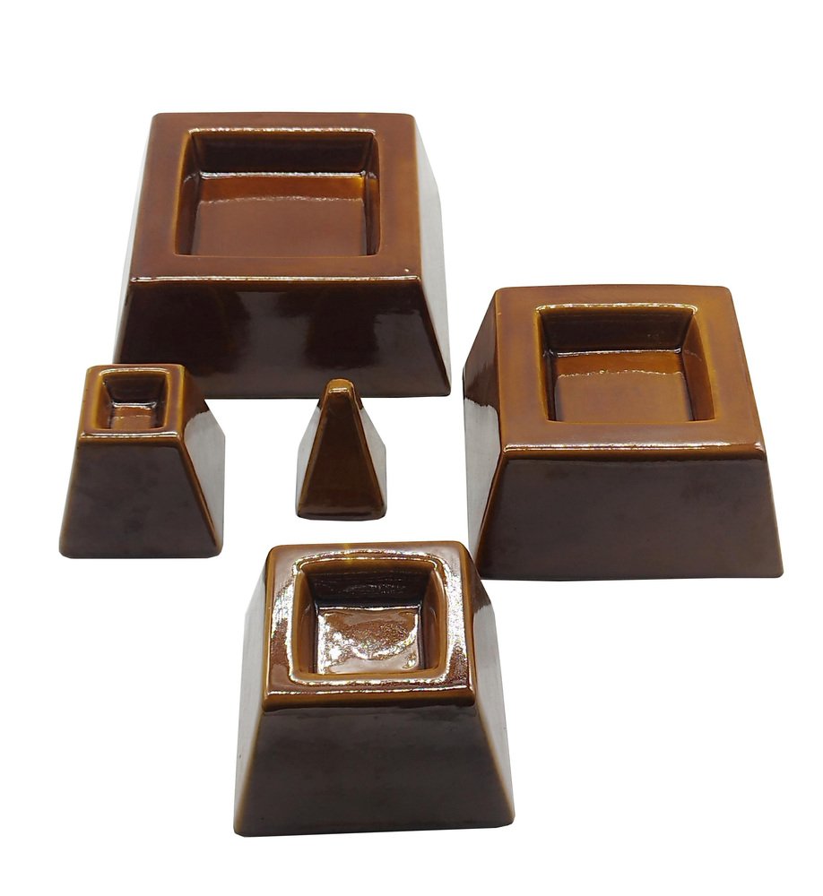 Ceramic Pyramid Jewel Box, 1970s for sale at Pamono