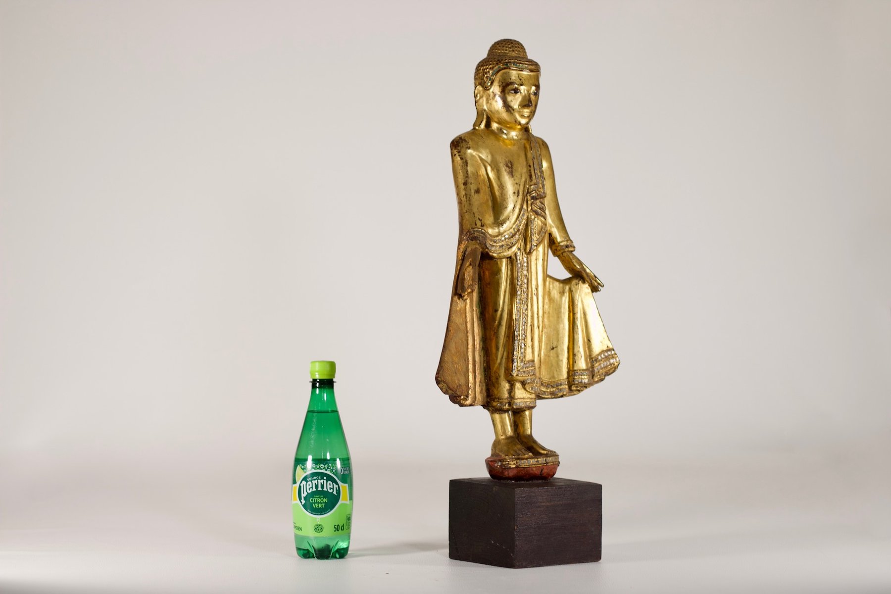 Burmese Artist, Standing Mandalay Buddha, Wood for sale at Pamono