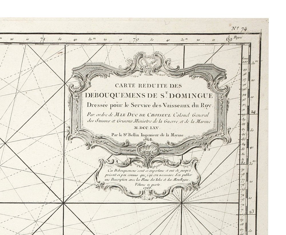 Large and Detailed Chart of the Bahamas, 1700s for sale at Pamono