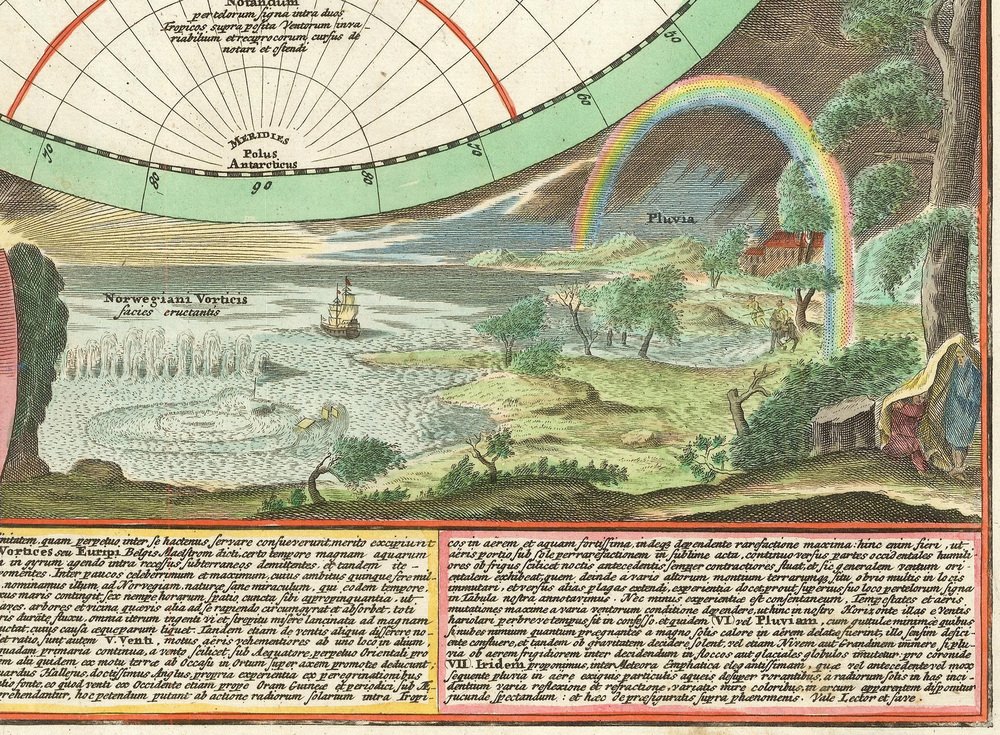 18th Century Double-Hemisphere World Map with Celestial Insets for sale ...
