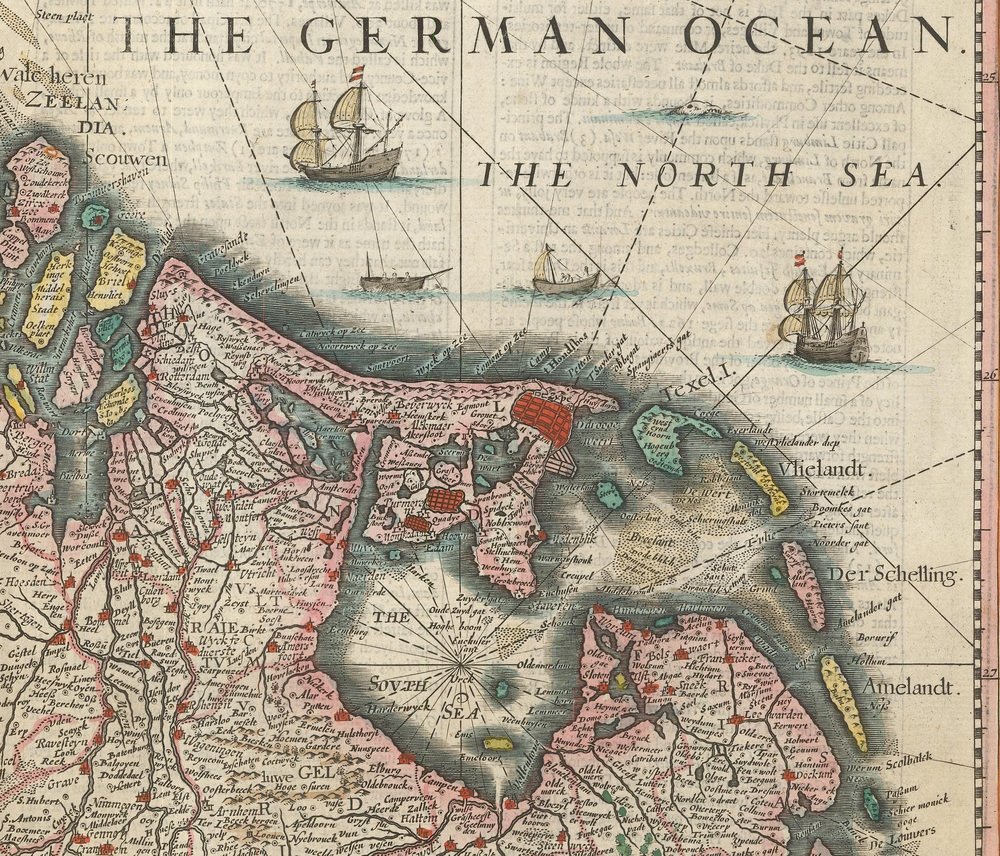 Classic Carte-À-Figure Map of the Netherlands & Belgium for sale at Pamono
