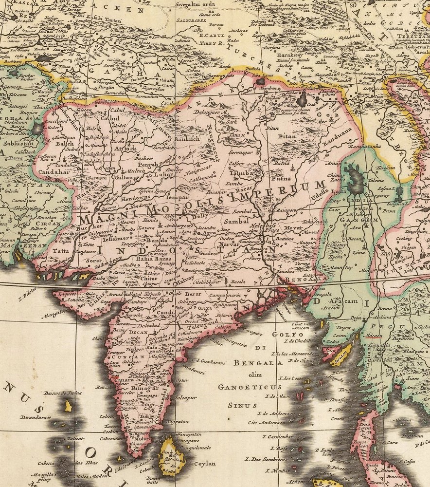 17th Century Map of Asia, 1690 for sale at Pamono