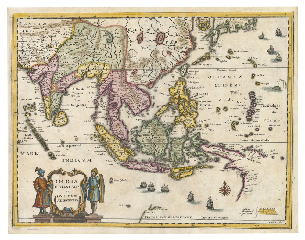 Mid-17th Century Map of the Far East for sale at Pamono