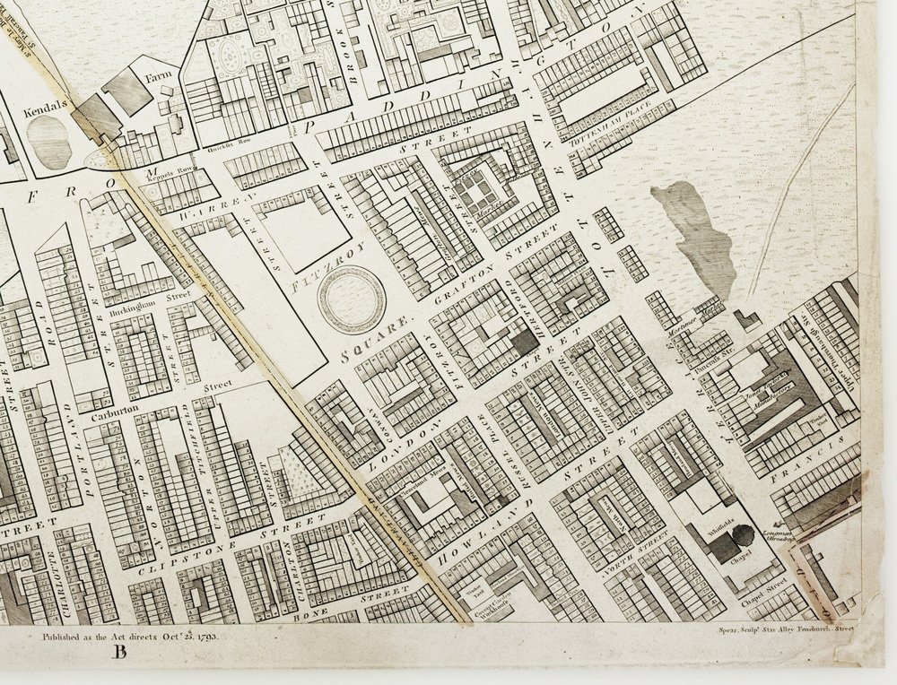 Large-Scale Survey of London Map with Marylebone & St Pancras for sale ...