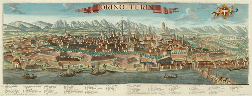 Prospect of Turin Map for sale at Pamono